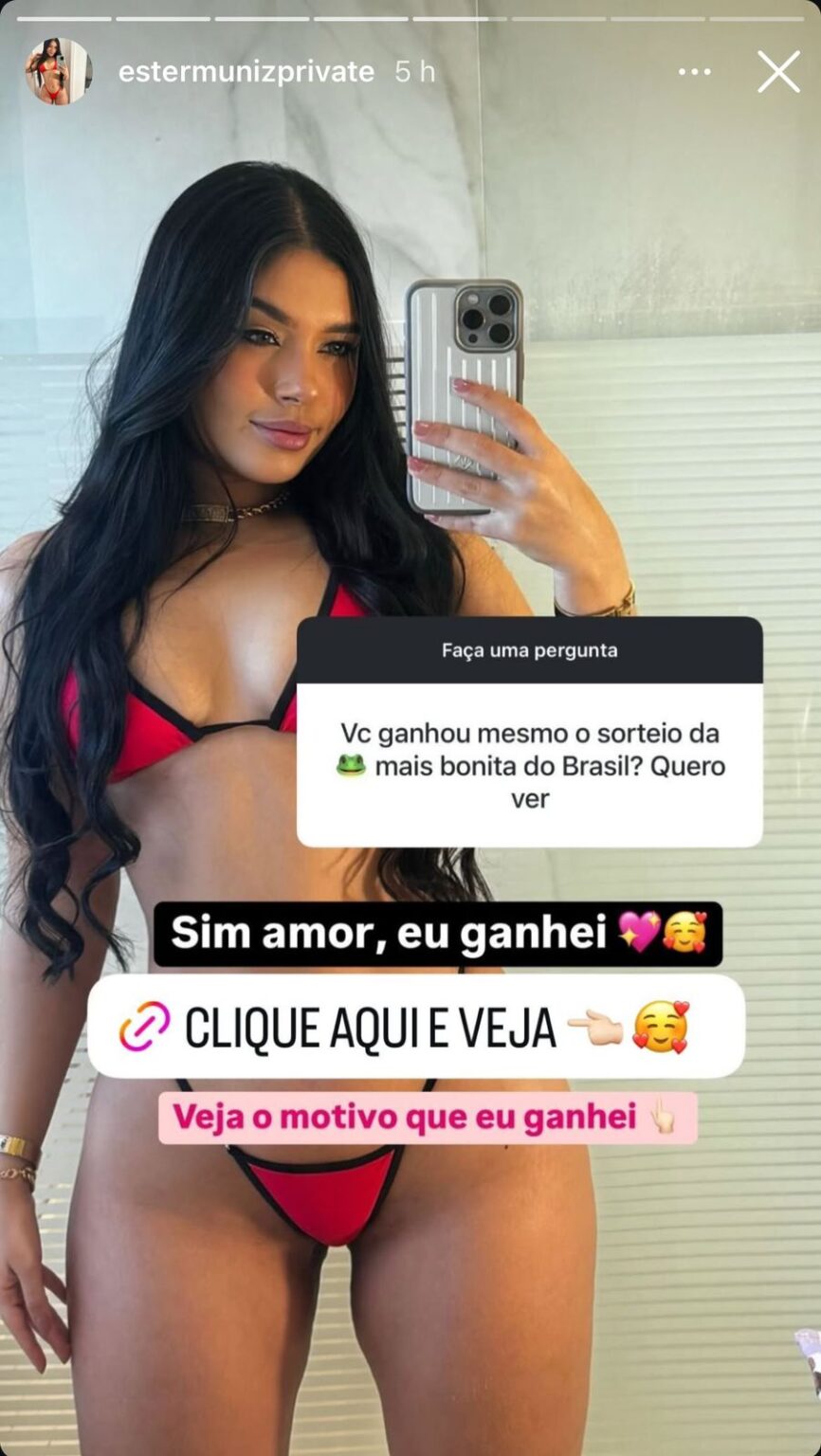 Ester Muniz, namorada de Kid Bengala, vence prêmio de Vagina mais bonita do Brasil; veja - O Hoje